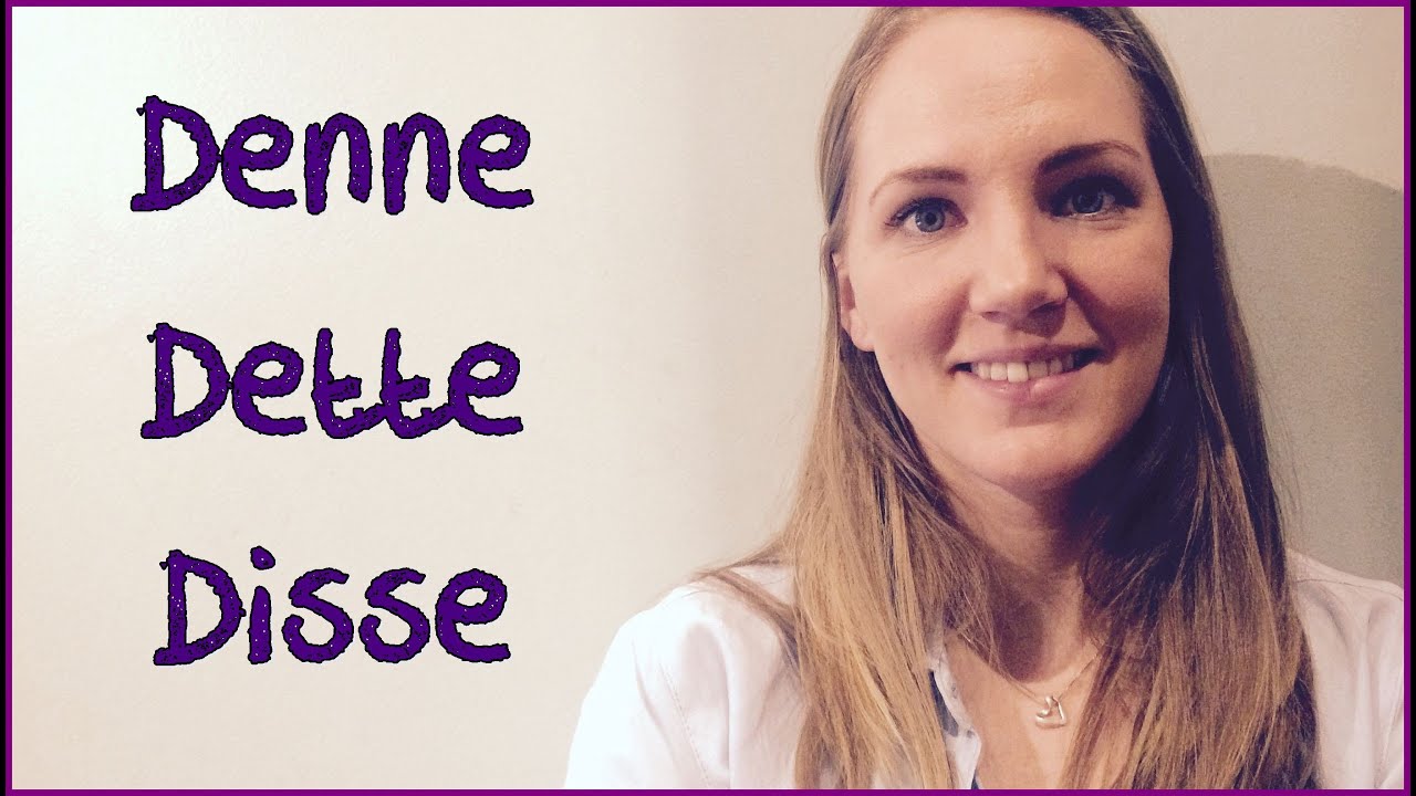 Norwegian Lesson: denne - dette - disse - YouTube