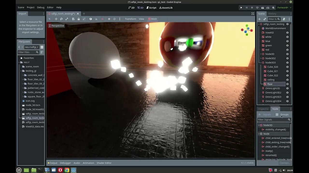 Godot 4 Particles Reflection with VoxelGI - YouTube