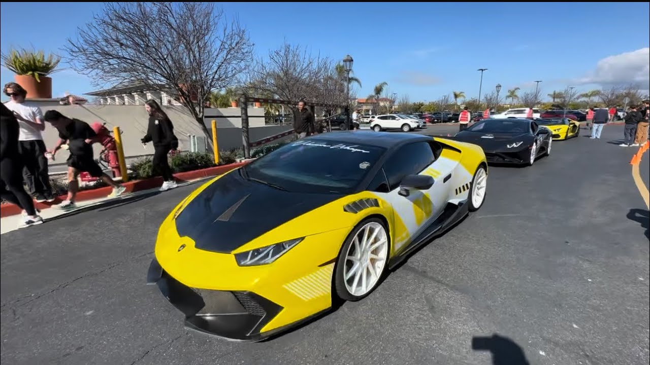Daily driven exotics crashes cars and coffee! (Ft.DDE) - YouTube