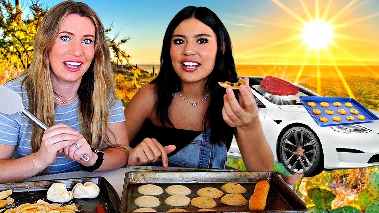 We COOKED An ENTIRE Meal Only Using The SUN!!! | Is It Worth It? - YouTube