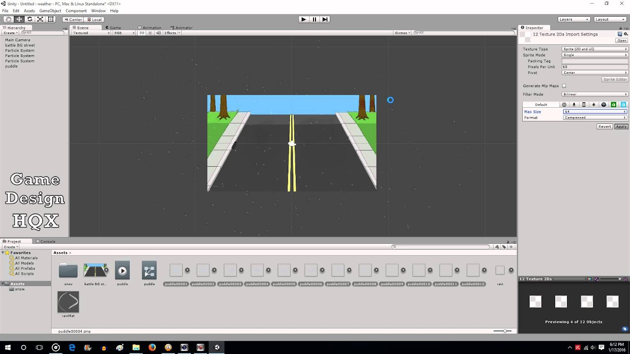 Unity C# - Particle System Demo - Rain - YouTube