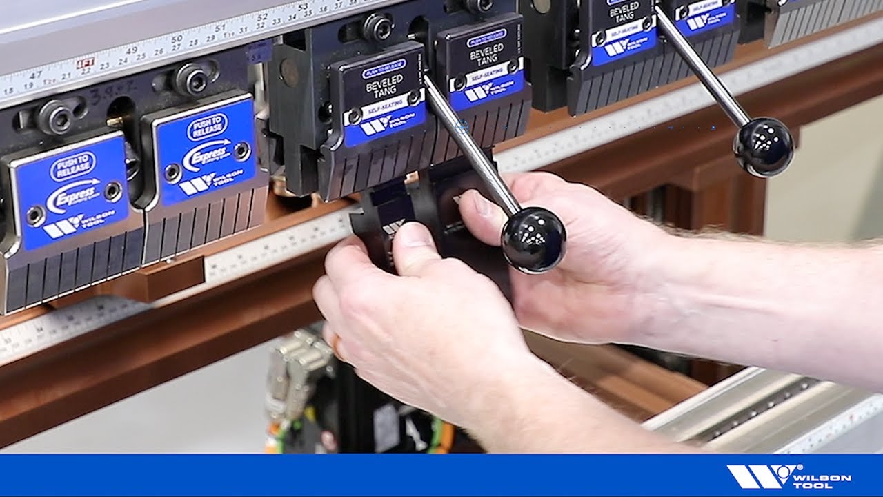 Express Clamp for European Style Press Brake Tooling from Wilson Tool ...