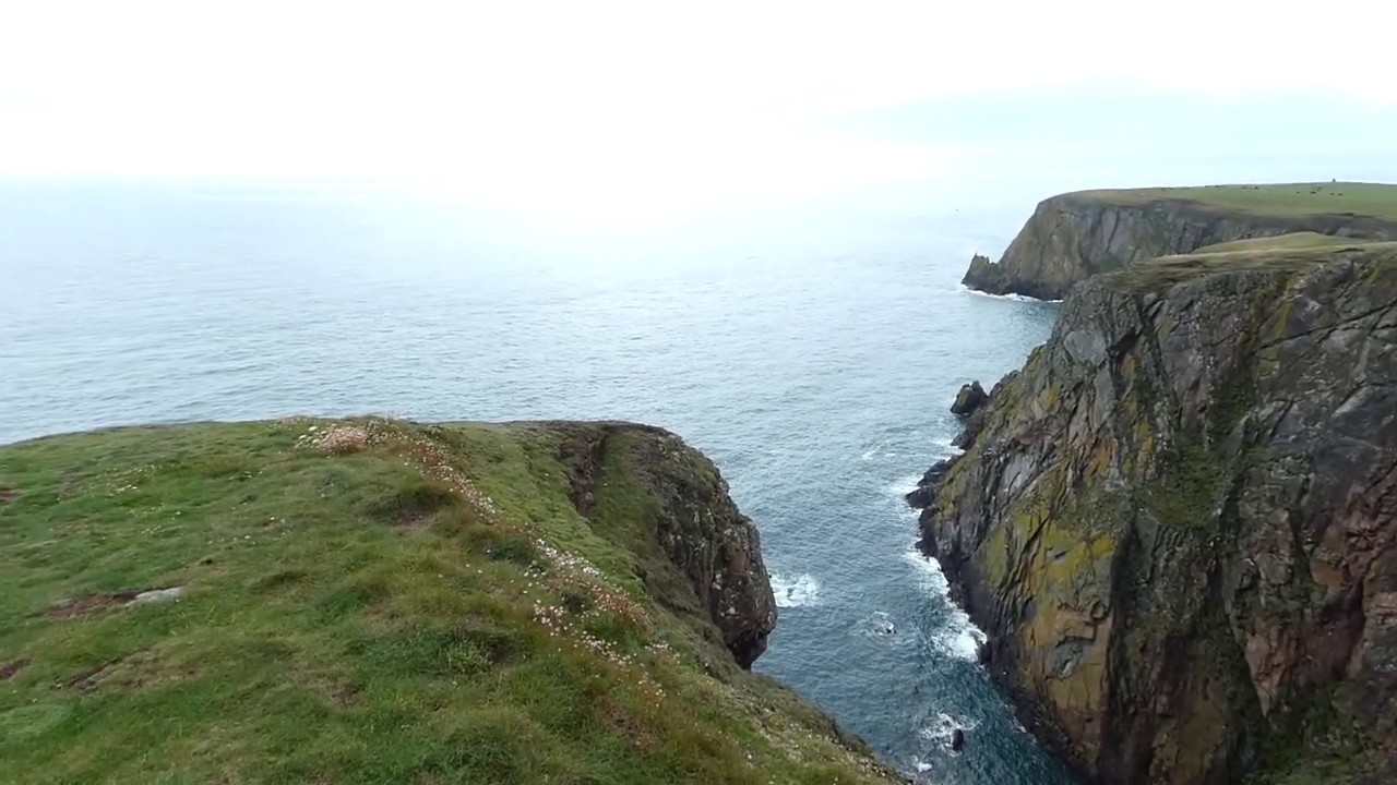 World record boat Polar Bound and Gallie Craig Cafe Mull of Galloway ...