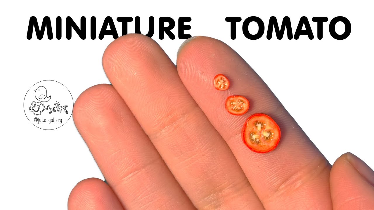 Miniature TOMATO 🍅 | How to make realistic miniature Tomatoes - YouTube