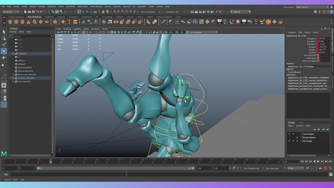 Animating |Front Flip Animation| with MAYA 2020.2 - YouTube