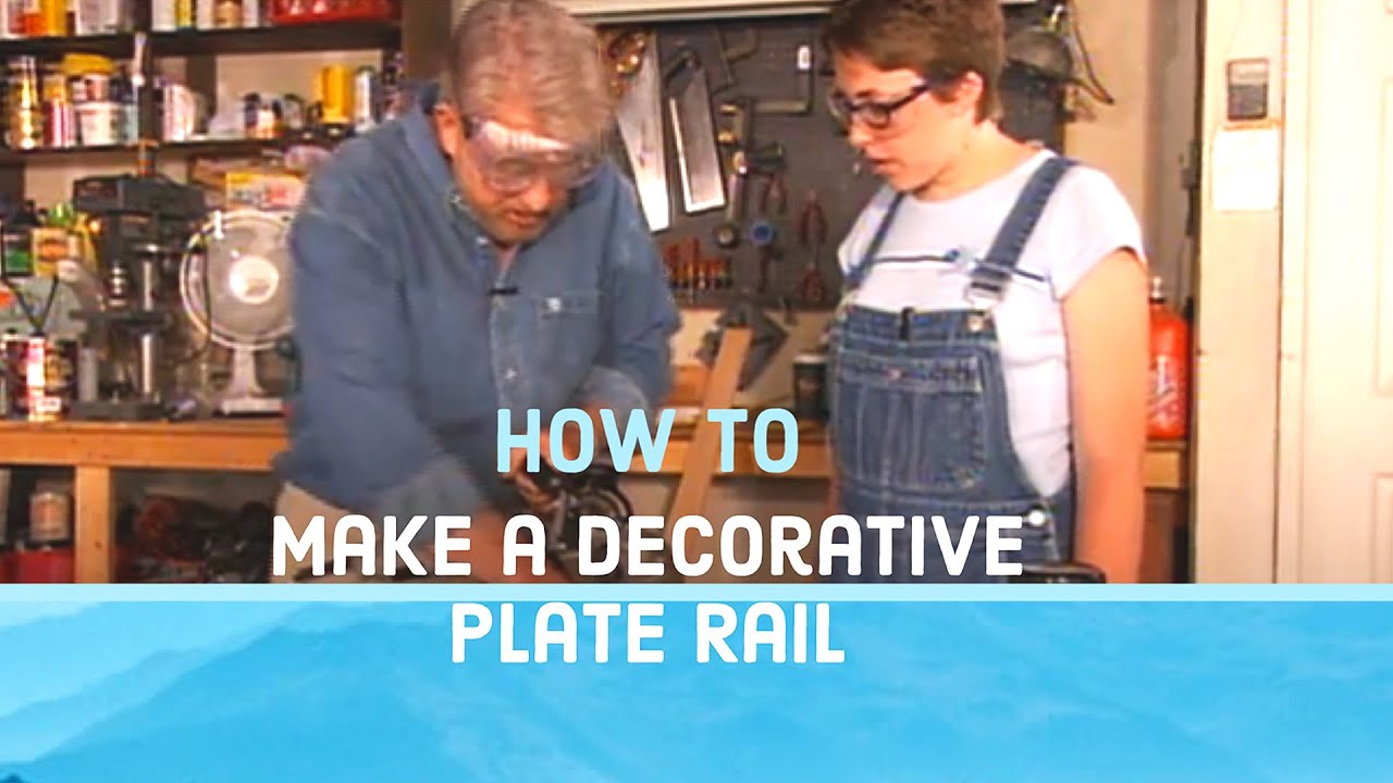 Make a Decorative Plate Rail - YouTube