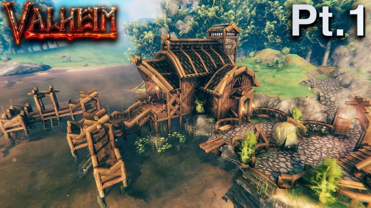 Valheim Fishermans House Build Tutorial - Village Pt.1/6 - YouTube