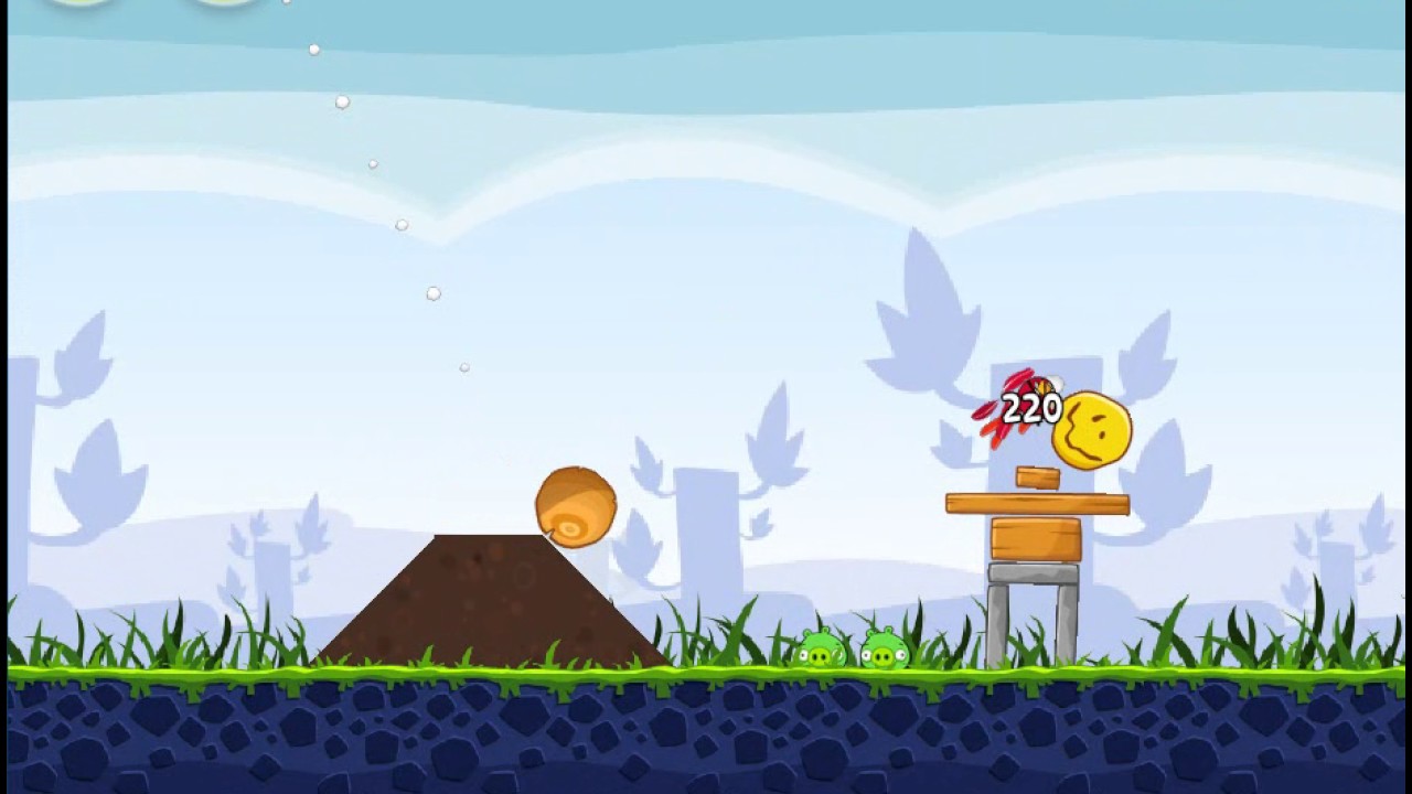 Angry birds level 3 smiley face - YouTube