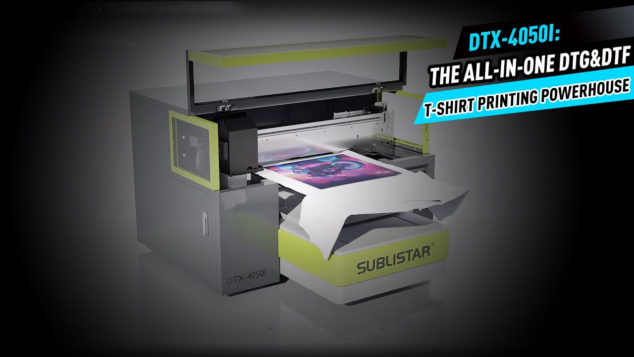How to Use DTX 4050I for DTF and DTG printing - YouTube