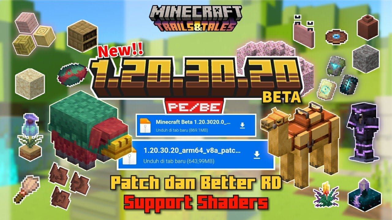 UPDATE REVIEW MINECRAFT BE/PE PATCH VERSI 1.20.30.20 BISA PAKAI SHADER ...