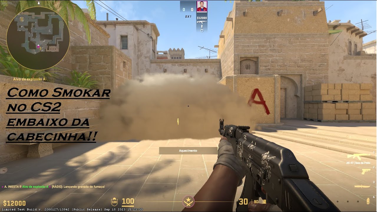 Tutorial de como Smoka Cabecinha Embaixo da Mirage - Counter-Strike 2 (CS2) - YouTube