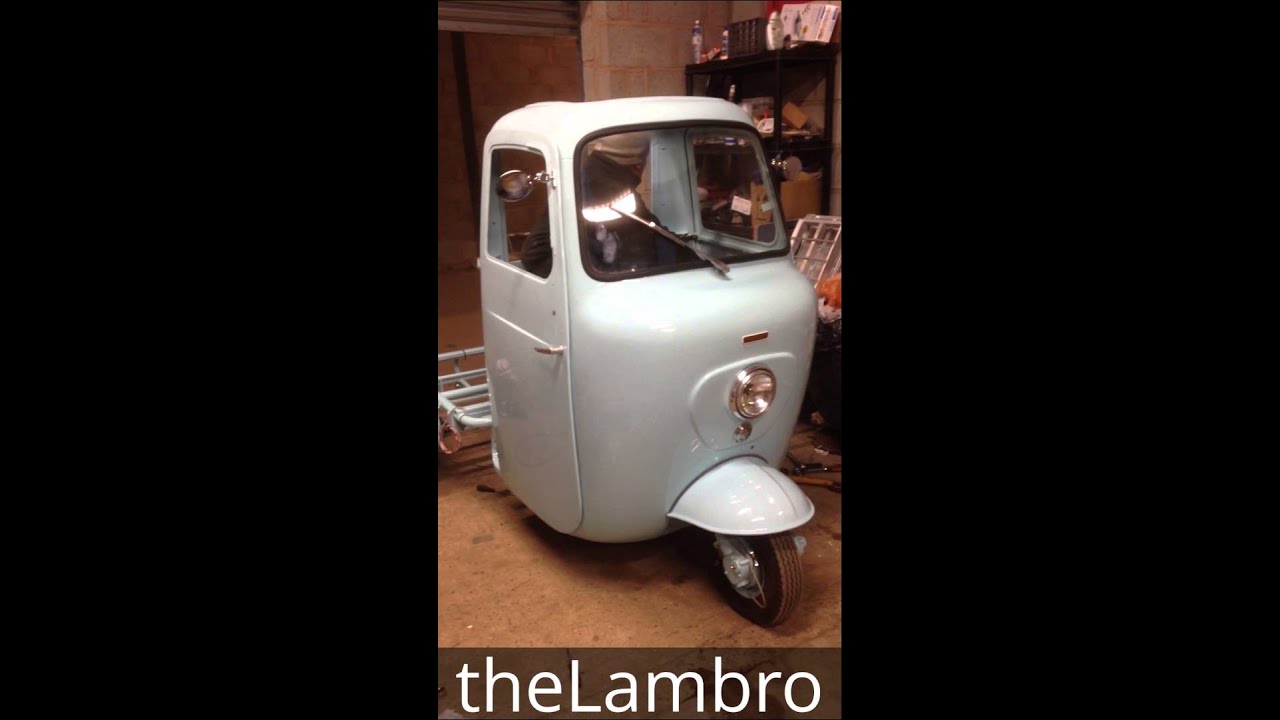 Lambro - Lambretta FDC Three-wheeler Restoration - Handstart :) - YouTube