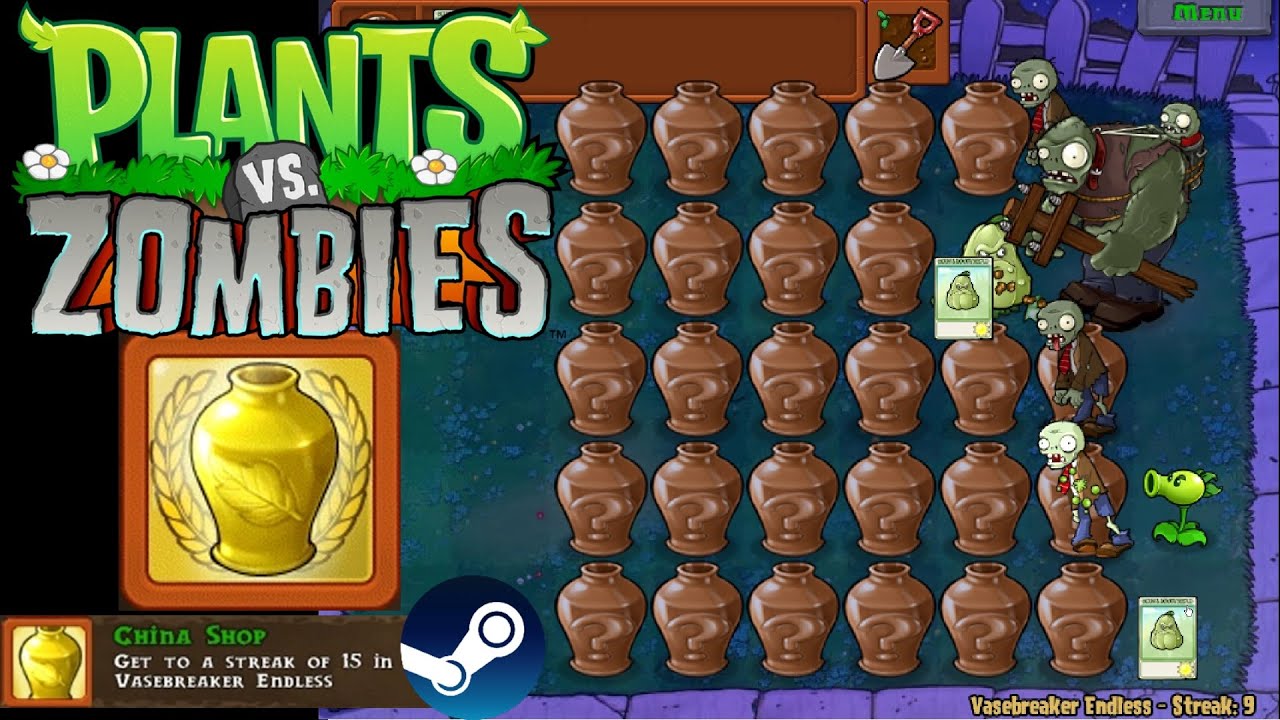 Plants vs Zombies: China Shop Achievement (15-Streak in Vasebreaker ...