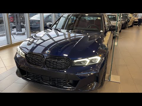 2023 BMW M340i Xdrive Tanzanite blue with Tacora Red Int - YouTube