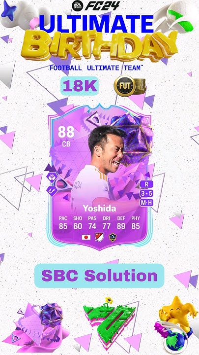 Ultimate Birthday Maya Yoshida 88 SBC - Solution EA Sports FC 24 - YouTube