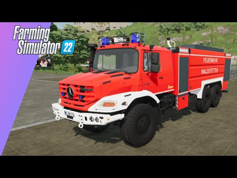 Mercedes Zetros Fire Truck | Farming Simulator 22 | FS22 | FREE - YouTube