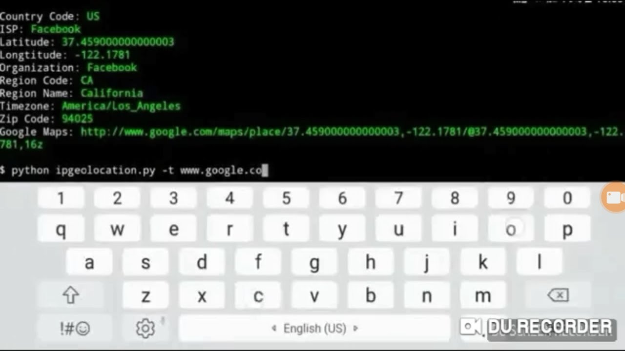 Powerful ip-geoLocation tool in termux (Android -no root) - YouTube