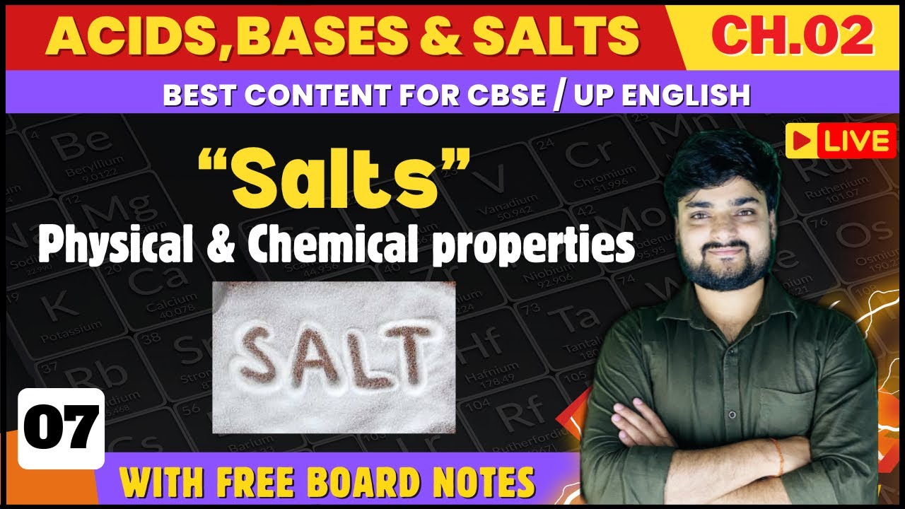 What is salt | type of salt | property of salt | class 10 | by Ashish ...