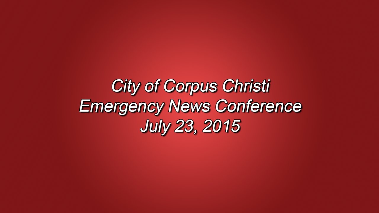 Emergency News Conference July 23, 2015 - YouTube