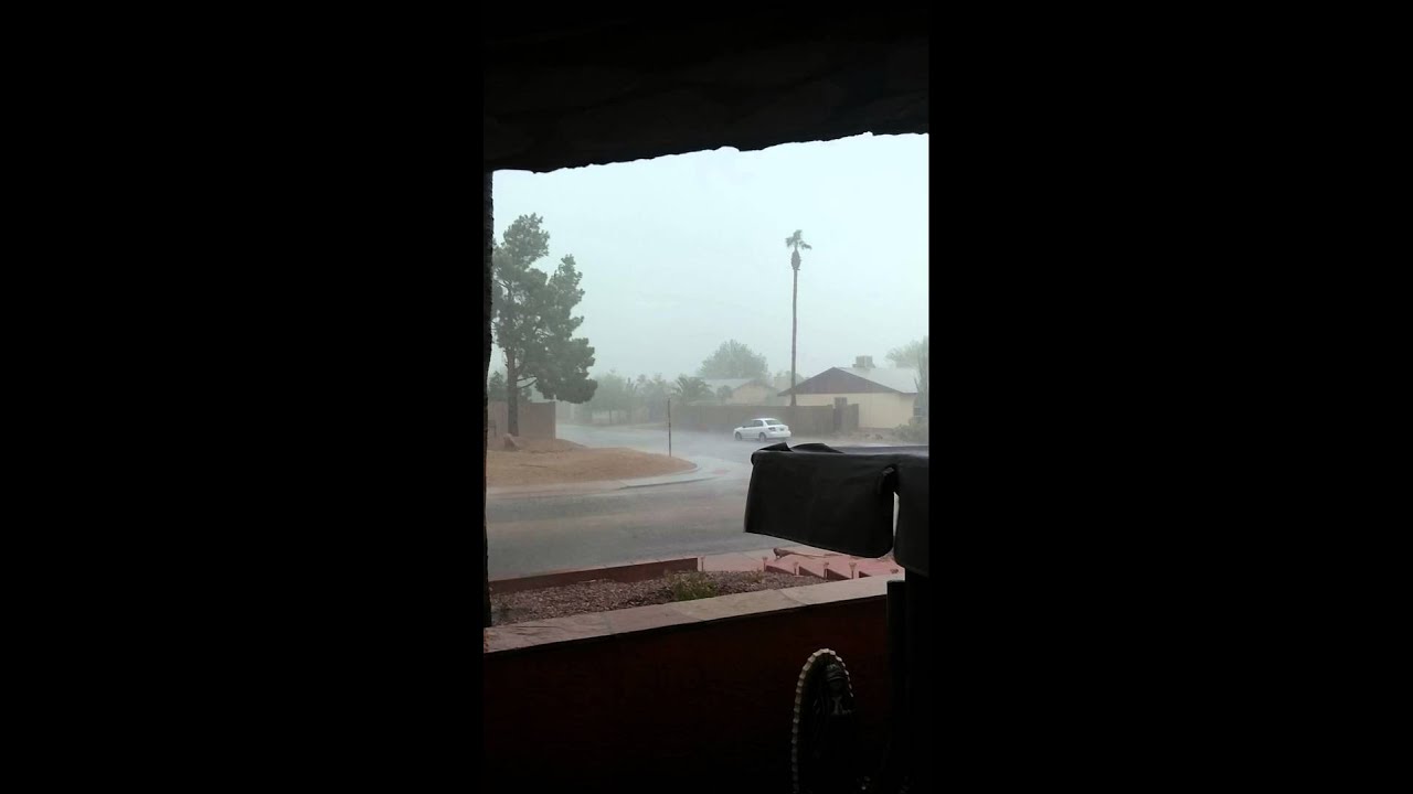 September 27, 2014 Rain storm in Phoenix, Arizona - YouTube