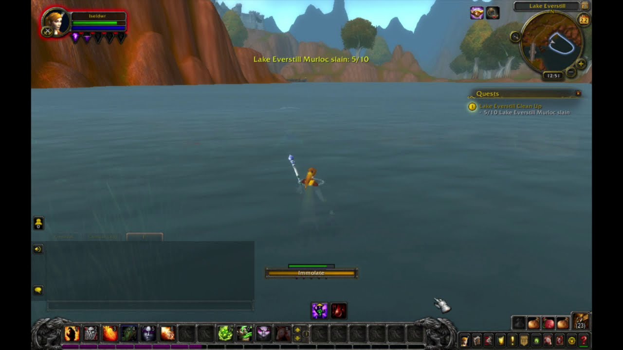 Lake Everstill Clean Up - WoW Quest - YouTube