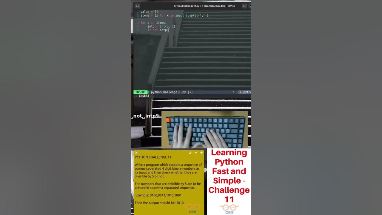 Python Challenge 11 Learning Python Fast And Simple Shorts Coding Asmr Beginners Python 