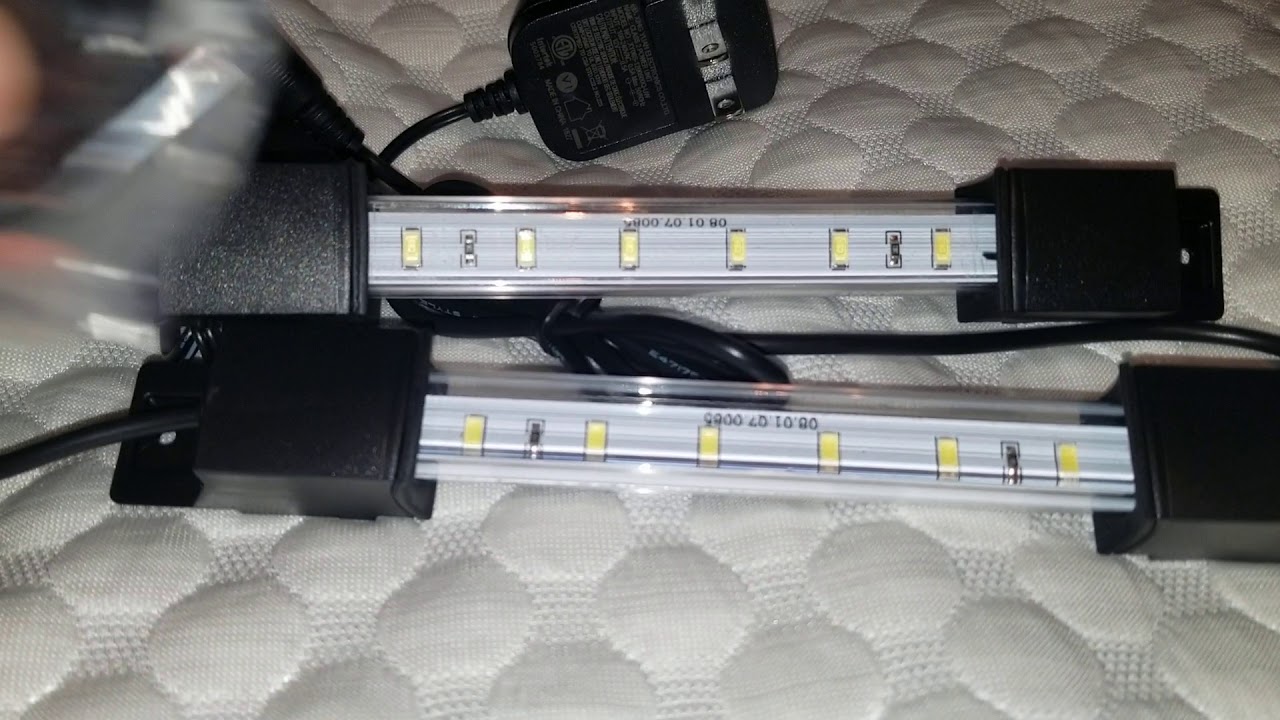 Walmart Interpet Submersible LED fish light unboxing quick look - YouTube