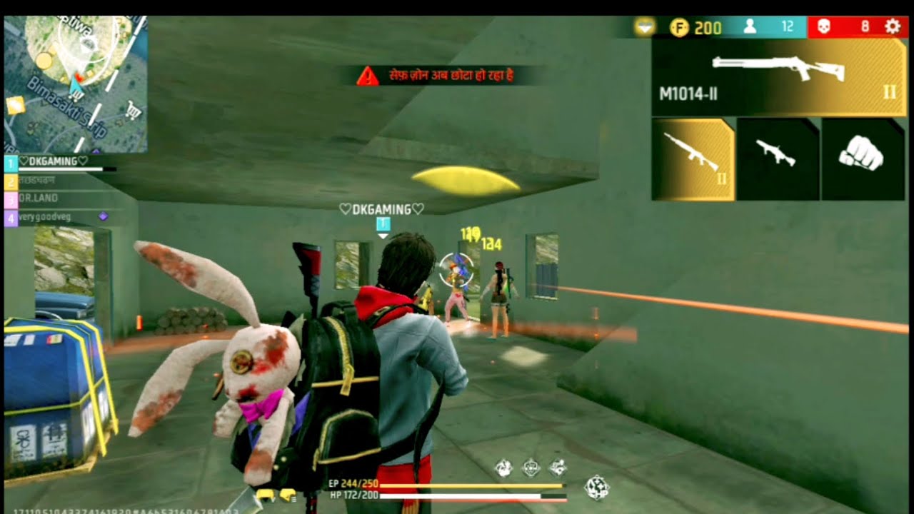 FREE FIRE BR RACK VIDEO GAME PIAY #shortvideo #viral - YouTube