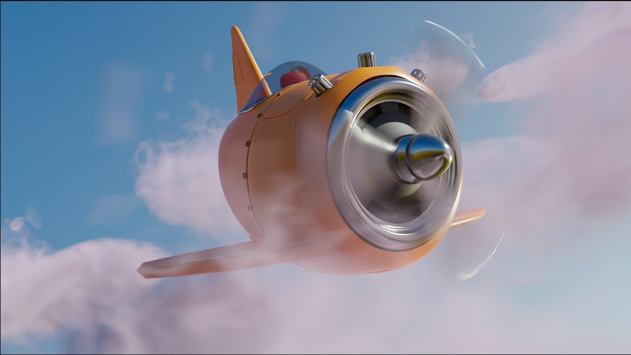 Blender First Time Animation | CrossMind Studio Airplane Animation ...
