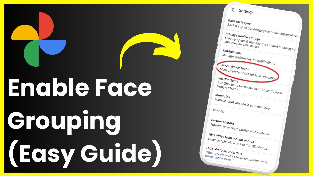 How To Enable Face Grouping In Google Photos ! - YouTube