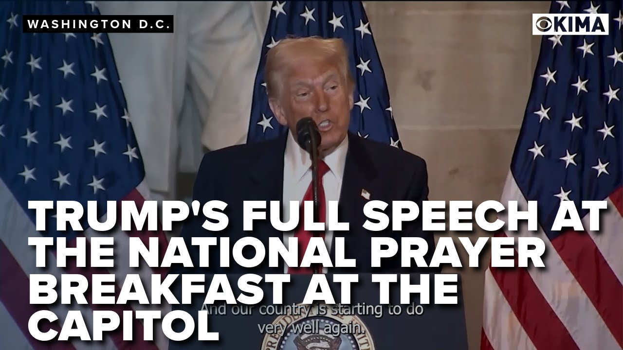 Trump's Full Speech at the National Prayer Breakfast at the Capitol ...