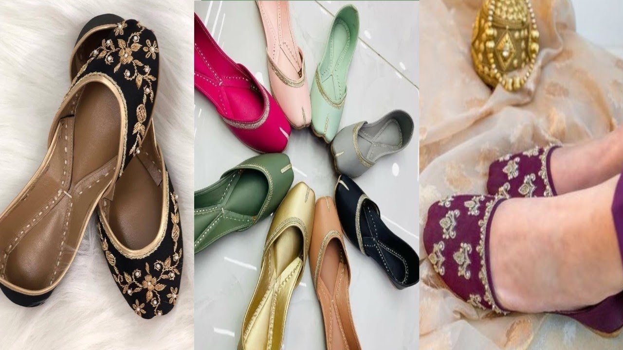Punjabi Jutti Designs For Girls||Latest Khussa Collection||Eid ...