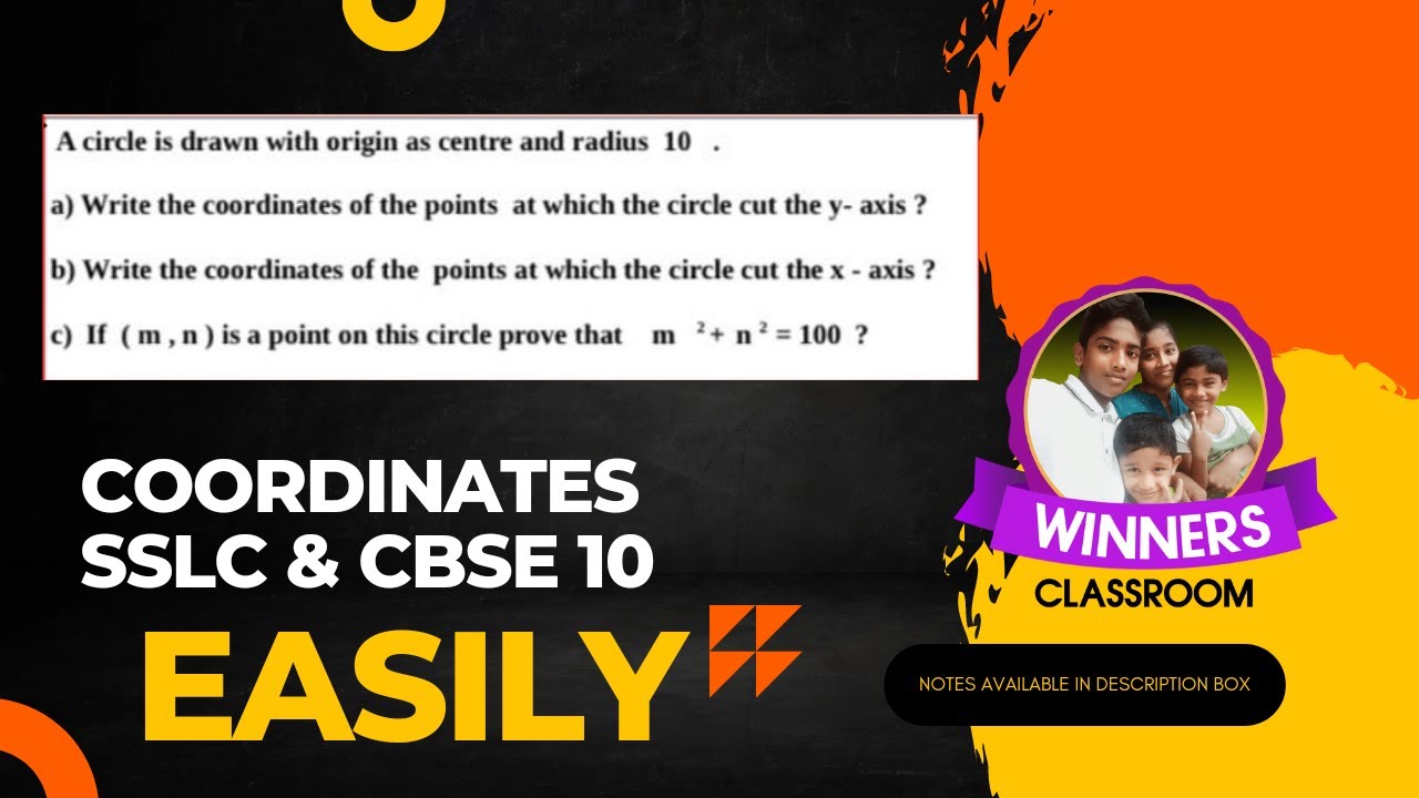 Coordinates extra questions SSLC and CBSE 10 - YouTube