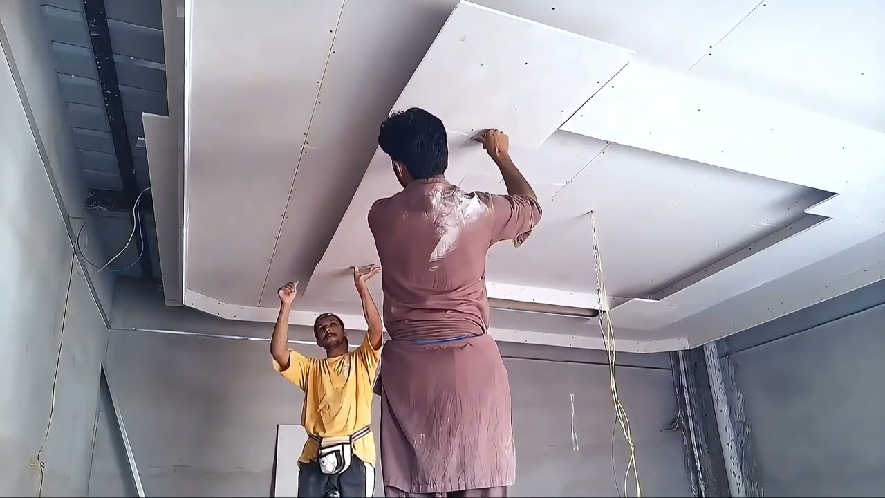 A Step by Step Explanation of How to install Gypsum Board || Presented ...