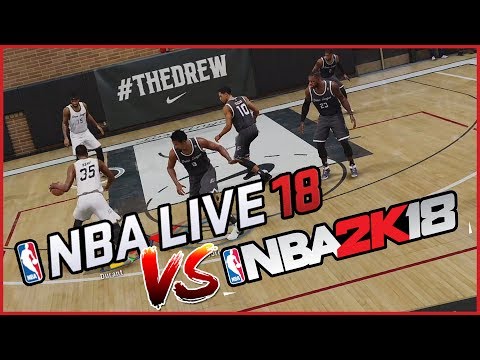 NBA LIVE 18 VS NBA 2K18! CAN NBA LIVE 18 COMPETE?  - NBA Live 18 Drew League Gameplay