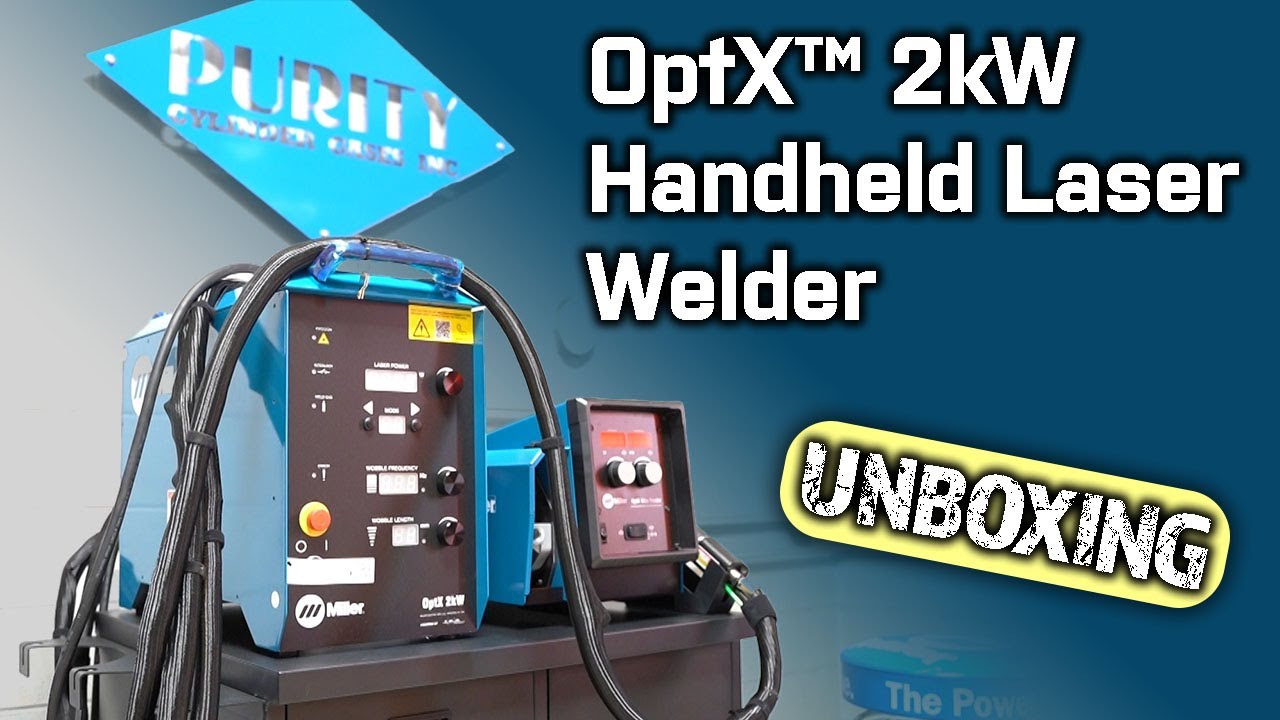 Miller Electric Laser Welder - unboxing the new OptX Hand Held Laser ...