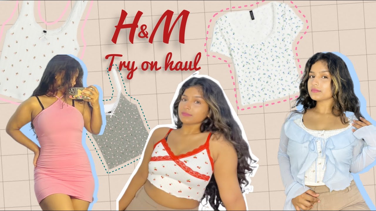 H&M try on haul🍓at affordable prices !! - YouTube