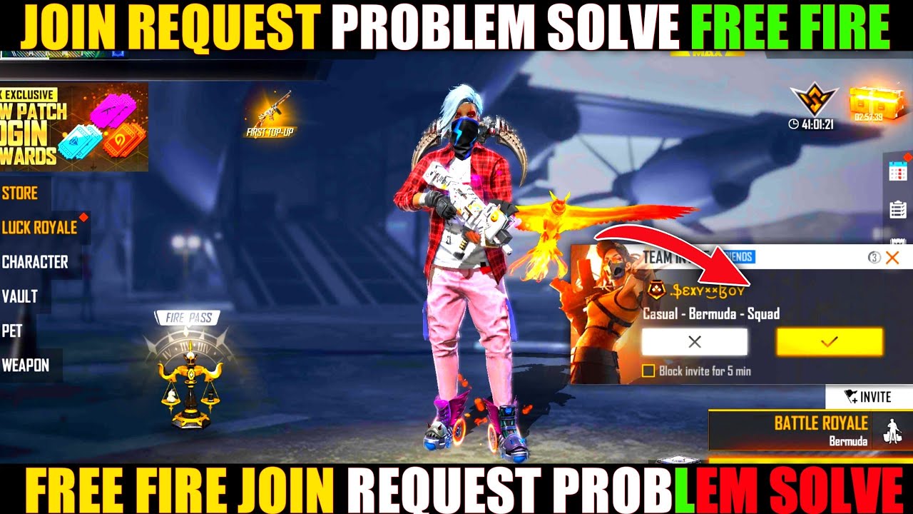 Join Request Problem Solved Free fire | Free fire Join Request Problem ...