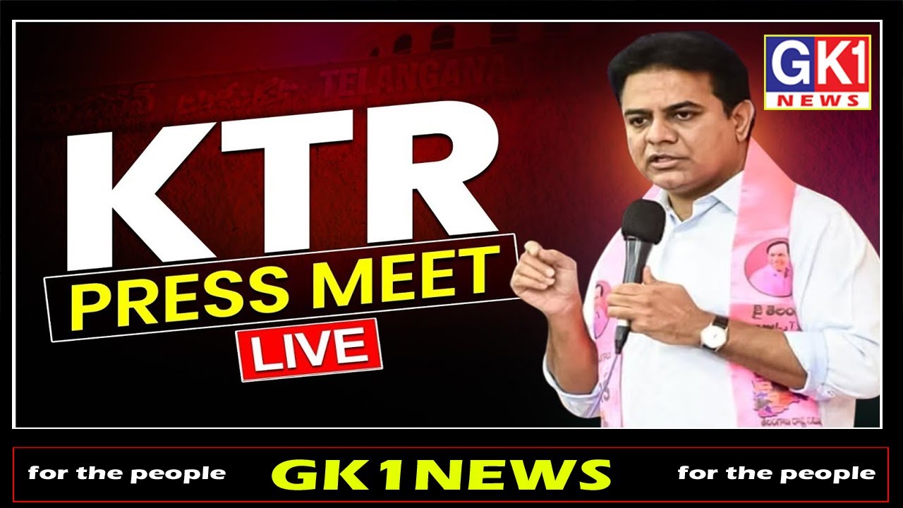 LIVE : BRS Working President KTR addressing the media at Telangana ...