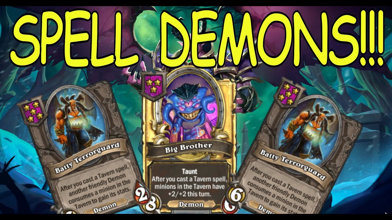 HUGE DEMONS With Tavern Spell COMP!! | Hearthstone Battlegrounds - YouTube