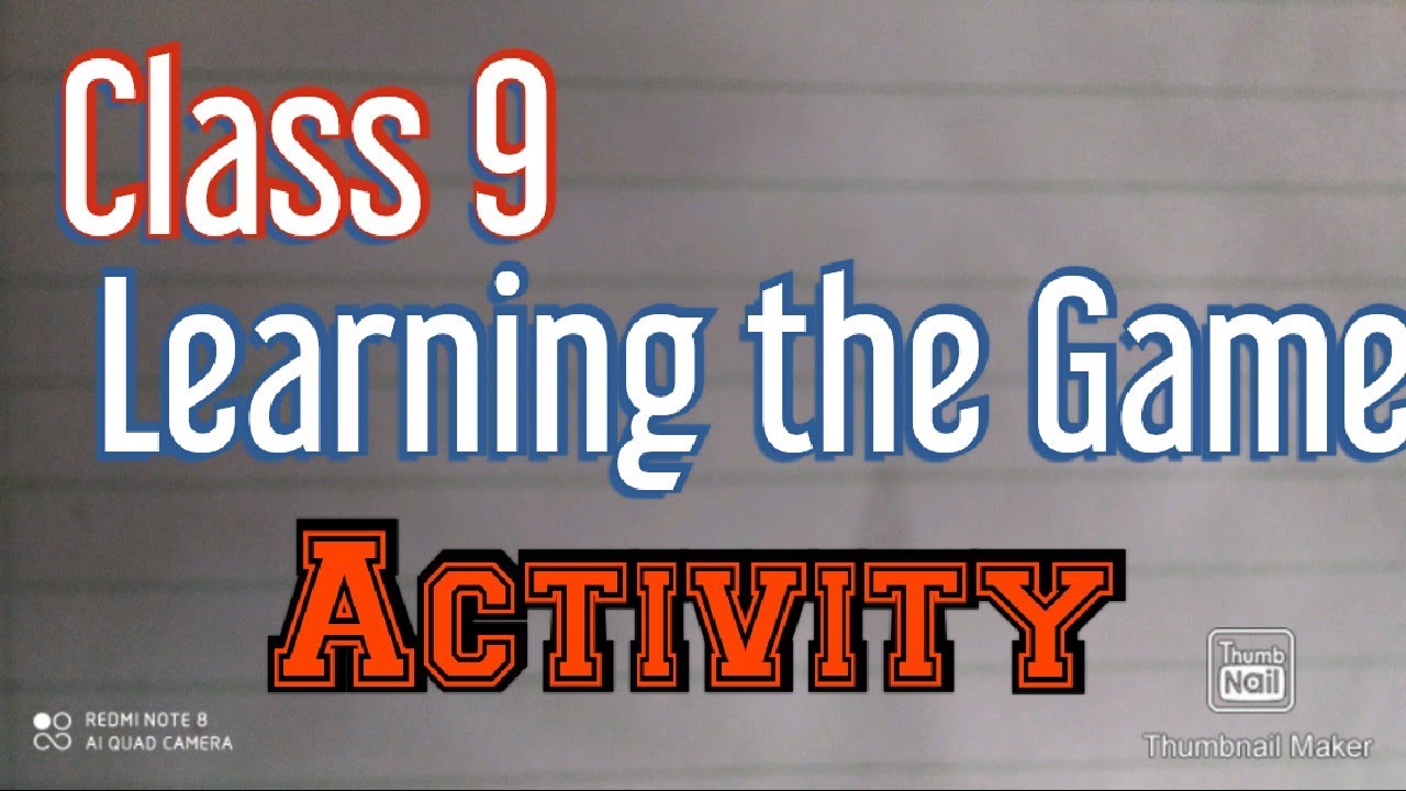 9 Learning the Game Activity Aspire to Win Unit 2 - YouTube