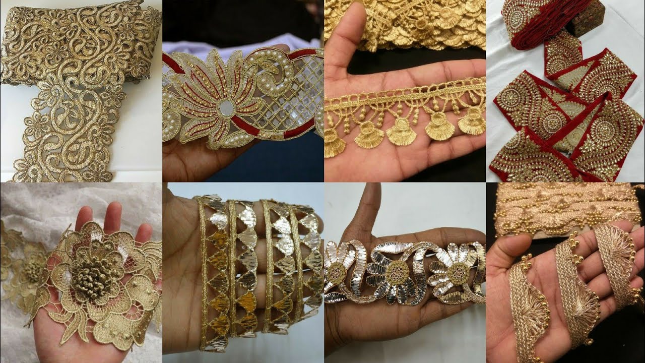 Latest and decorative fancy lace designs - YouTube