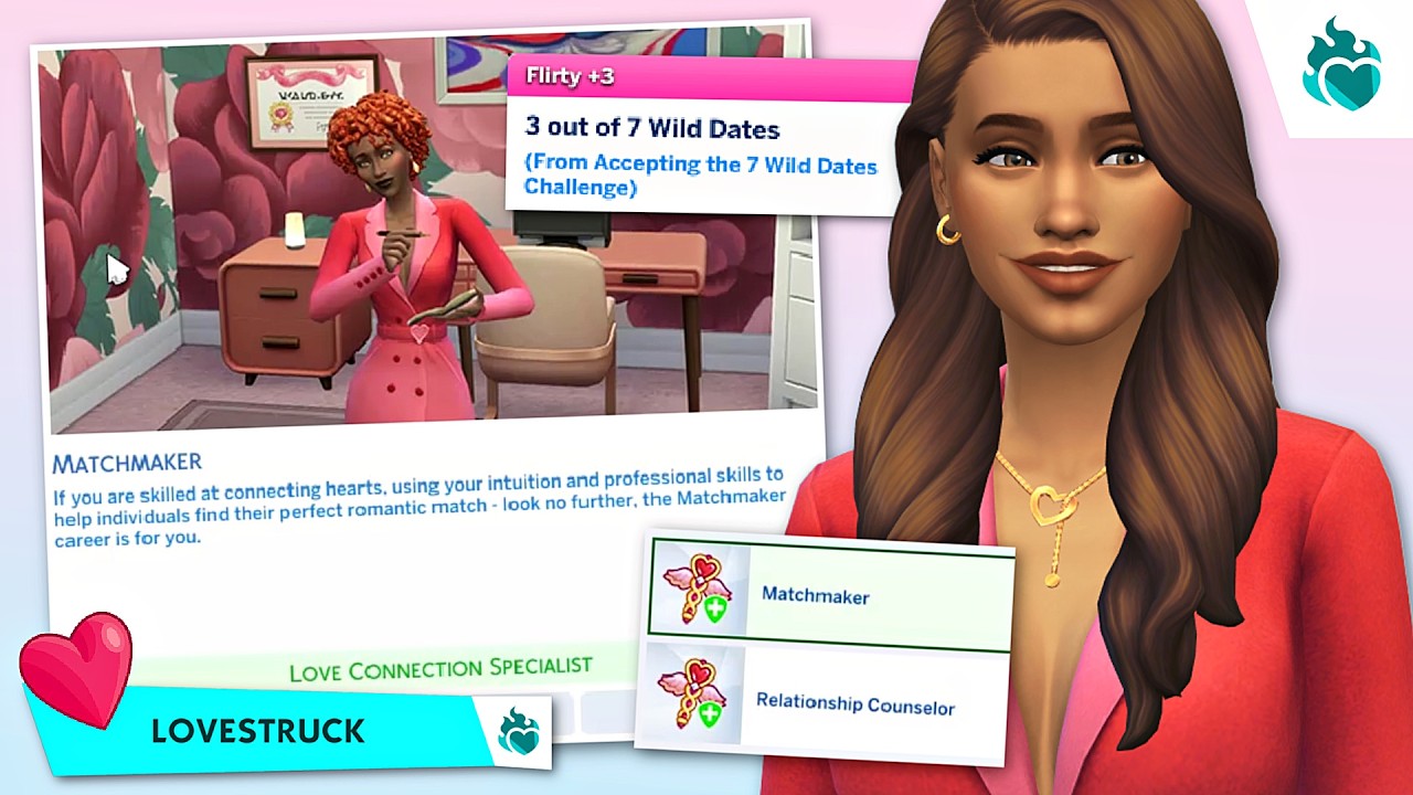 MASTERING THE NEW CAREER 💖 + SO MANY side quests! | Sims 4 Lovestruck ...