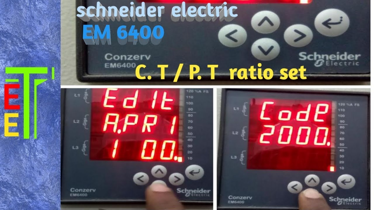 How to set EM 6400 Conzerv meter - YouTube