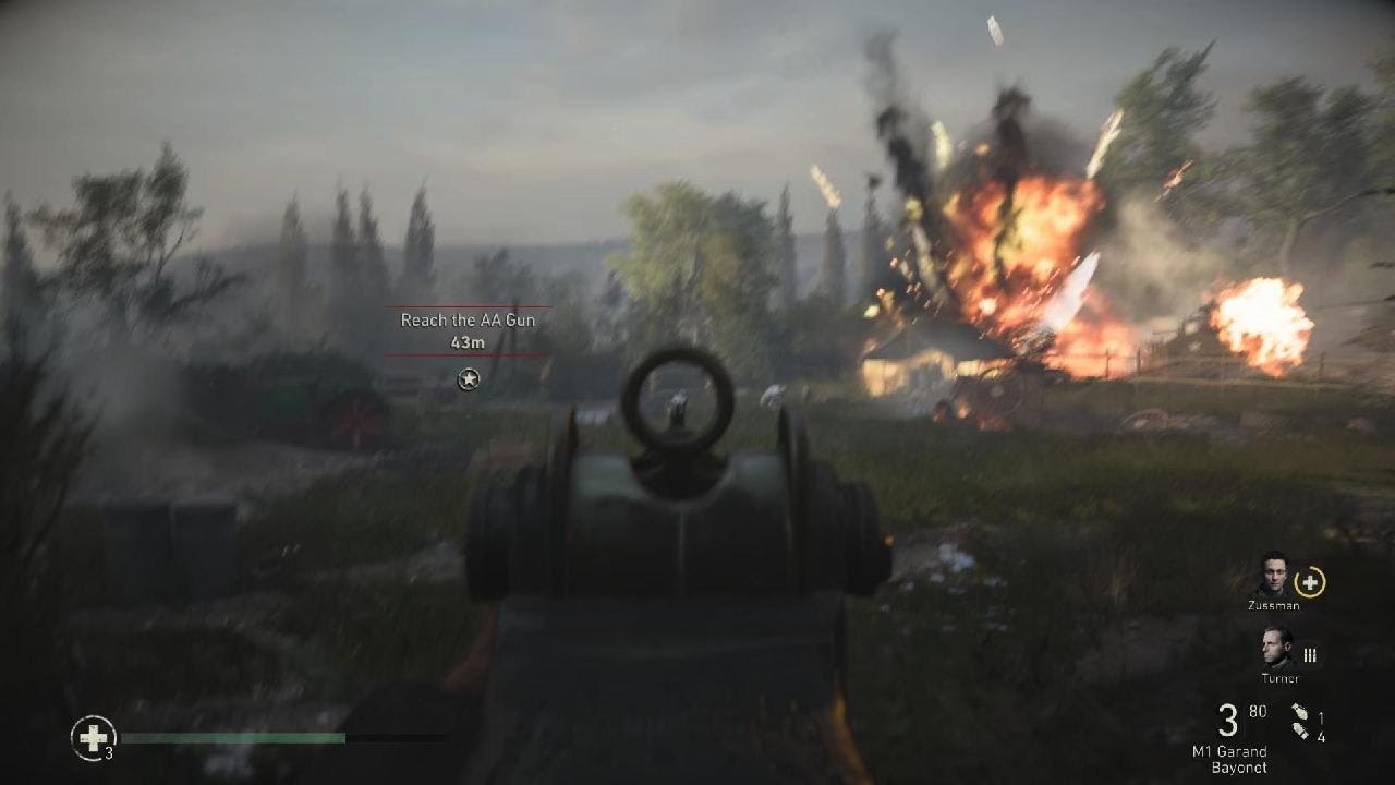 Call of Duty WW2 Campaign Mission 2: Operation Cobra - YouTube