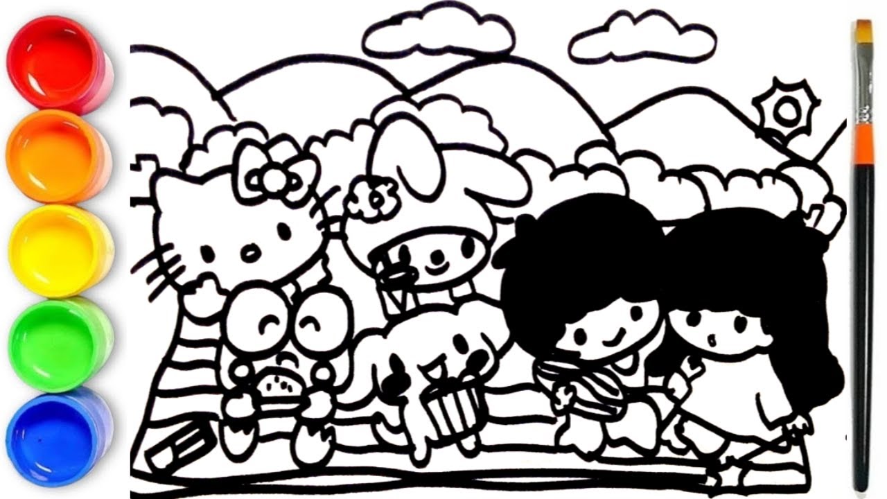How to Draw Sanrio Characters | Hello Kitty, My Melody, Keroppi ...