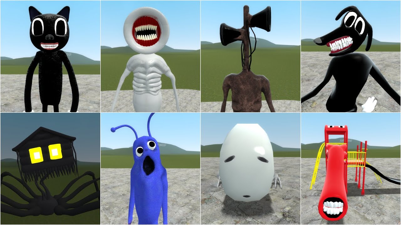 PLAYING AS ALL TREVOR HENDERSON CREATURES in Garry's Mod! - YouTube
