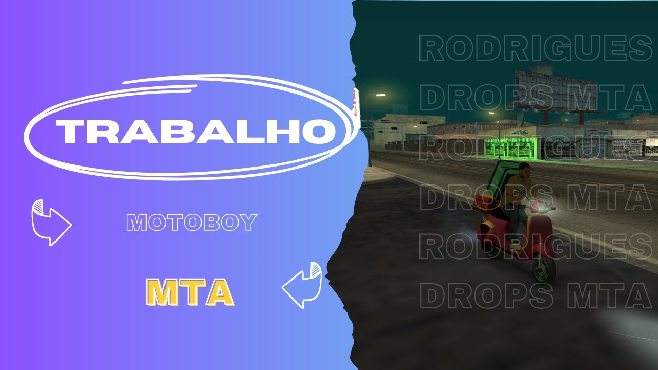 MTA:SA EMPREGO DE MOTOBOY DESCOMPILADO ESTILO FIVEM (DOWNLOAD GRATIS ...