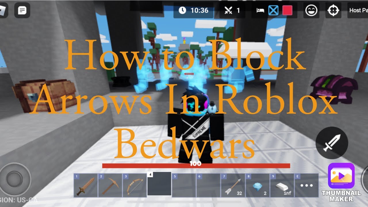 How To Block Arrows In Roblox Bedwars - YouTube