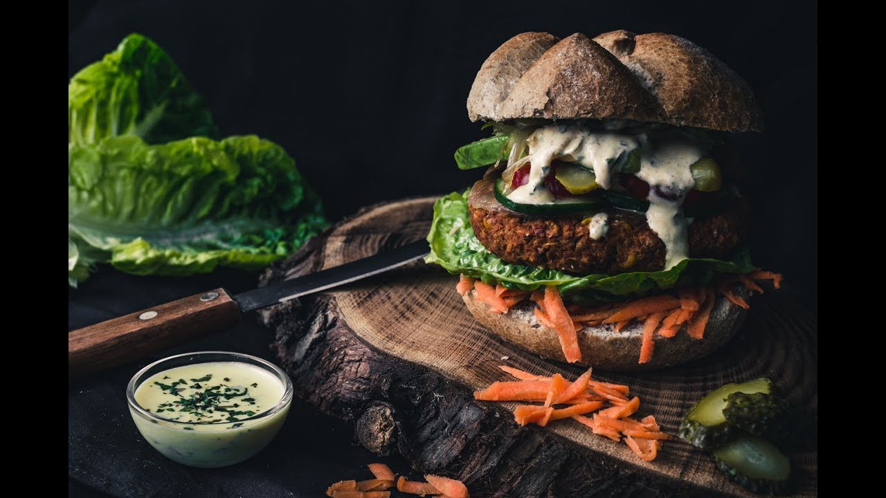 Food styling pro moodforfood blog _ veggie burger - YouTube